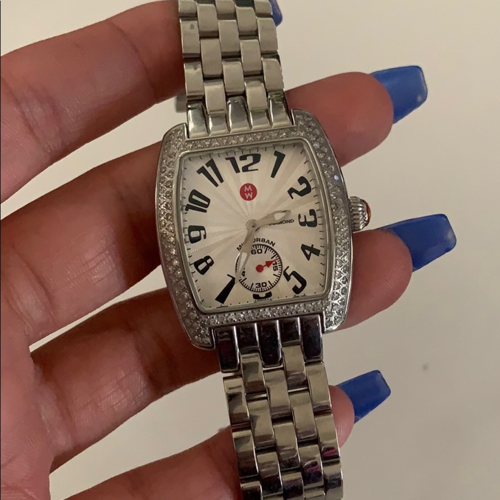 Michele Mini Urban With Diamond Bezel - Gem